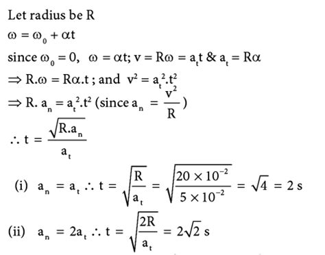 A Particle Starts From Rest And Moves Along A Circle Of Radius Cm With