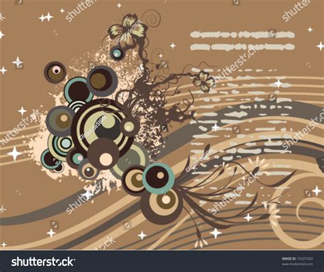 Modern Floral Design Textual Background Vector Stock Vector Royalty