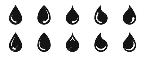Premium Vector Water Drop Icons Set Water Drop Shapes Flat Water Droplet Icons Premium Vector Water Drop Icons Set Water Drop Shapes Flat Water Droplet Icons