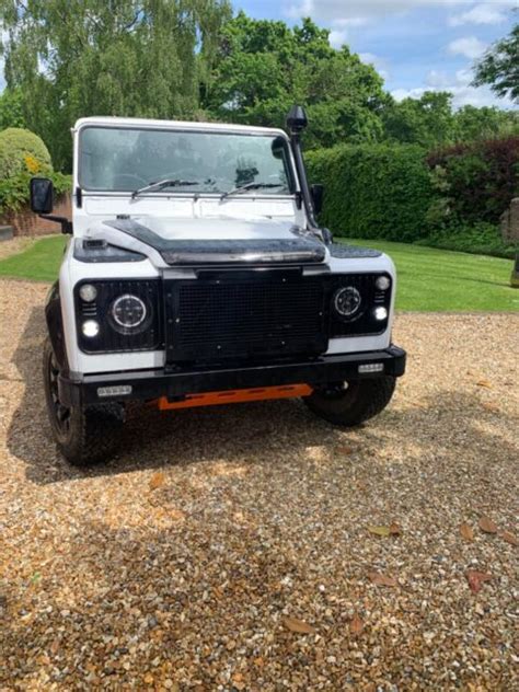 Land Rover Defender D90 1993 200 Tdi Pearl White Rebuilt Classic Land Rover Defender