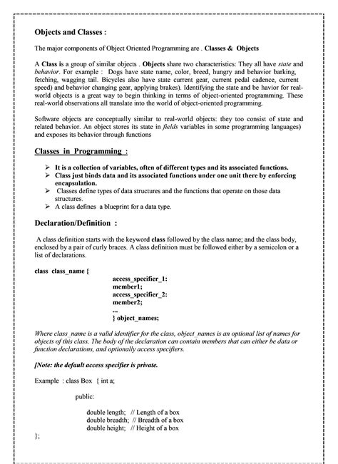 Solution Computer Science Handwritten Notes Basic Concept Of Opp