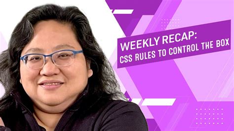 Coding For Beginners Recap 34—css Rules And Controlling The Box Youtube