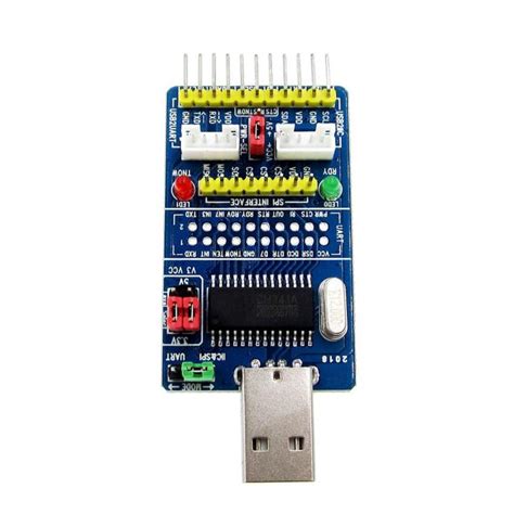 ch341a usb to spi i2c iic uart ttl isp serial adapter module epp mem converter for serial brush