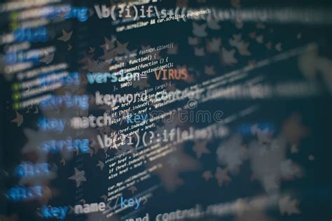 Monitor Closeup Of Function Source Code Abstract It Technology Background Software Source Code