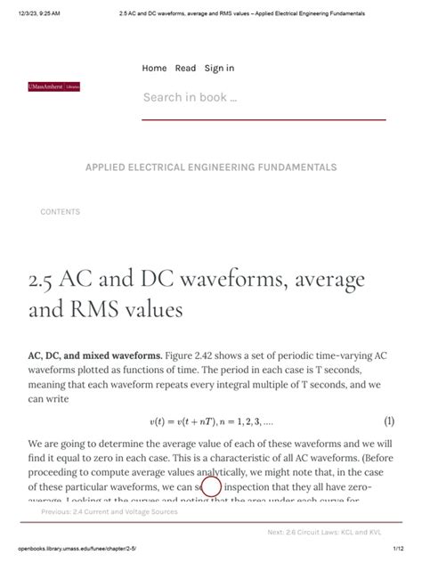average and rms values pdf root mean square amplitude