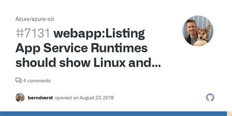 Webapp Listing App Service Runtimes Should Show Linux And Windows Runtimes · Issue 7131 · Azure
