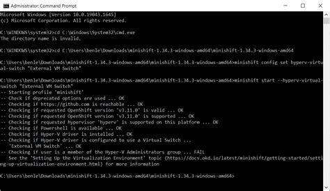 Windows Minishift Requires Me To Be A Member Of The Hyper V