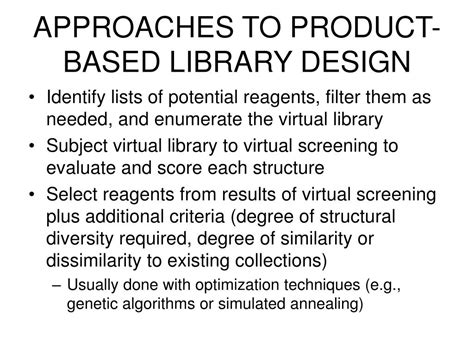 Ppt Combinatorial Chemistry And Library Design Powerpoint