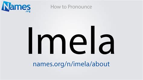 How To Pronounce Imela Youtube