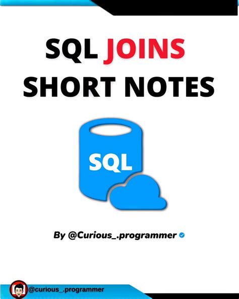 SQL Joins Short Notes PDF Connect 4 Programming