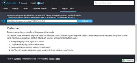 Tutorial Input Game Steam Vuldrose