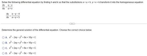 Solved Solve The Differential Equation By Regarding Y As The