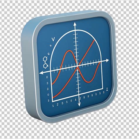 Modulus Graph 3d Icon Premium Ai Generated Psd