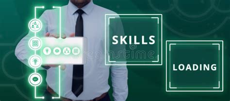 Sign Displaying Skills Loading Business Showcase Points Out The Degree Of Difficulty When