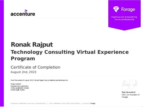 Ronak Rajput On Linkedin Forage Accenture Virtualexperience