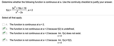 Solved Determine Whether The Following Function Is