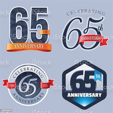 Anniversary Logo 65 Years向量圖形及更多65歲到69歲圖片 65歲到69歲 週年紀念 圖示 Istock