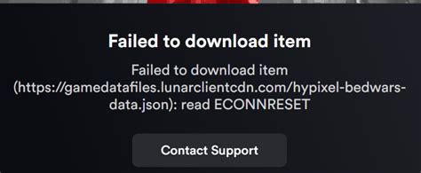 Failed To Download Item Rlunarclienthelp