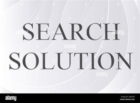 Sign Displaying Search Solution Concept Meaning Finding The Appropriate Answer While Dealing A