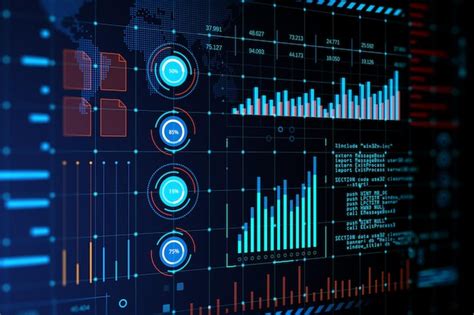 Premium Photo Interactive Data Analysis Interface With Graphs And Metrics 3d Rendering