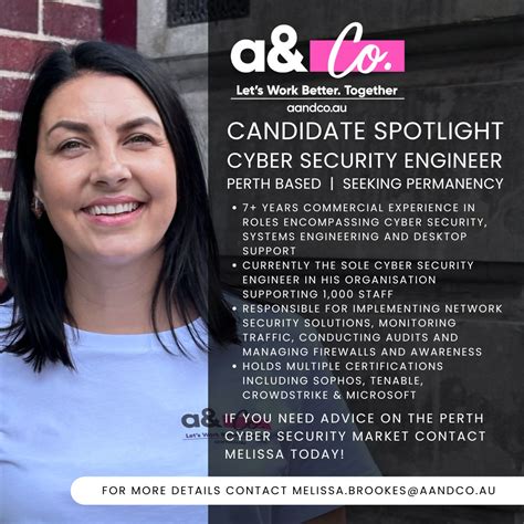 Erin Cleaver On Linkedin Aandco Have Some Great Cyber Security And It Talent Available For Contract