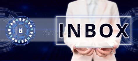 Conceptual Display Inbox Word For Electronic Folder In Which Emails Received By Individual Are