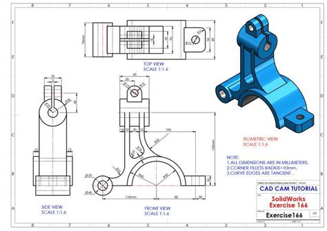 Solidworks Tutorial For Beginners Exercise 166