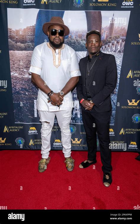 Beverly Hills Ca Usa 7th Apr 2023 Talent Agent Sam Okhade Film Producer Romane Simon Attend