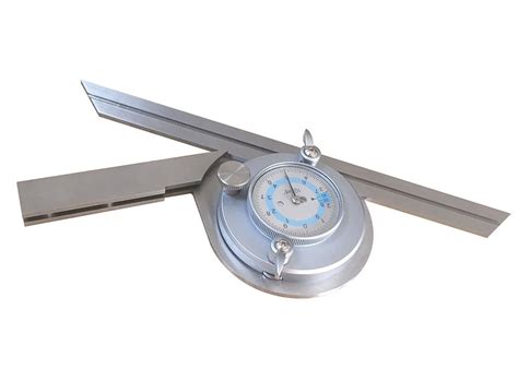 0 360 Degree Stainless Steel Dial Bevel Protractor Instrument