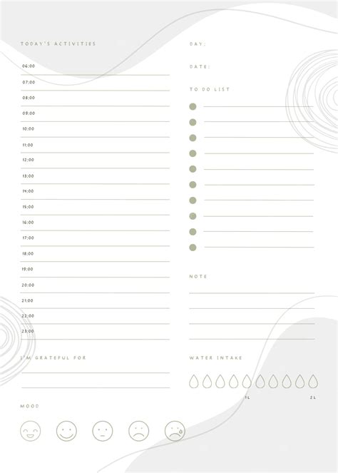 Daily Tracker Template Download On Pngtree