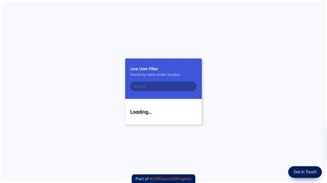 Codepen Live User Filter 061 Of 100days100projects