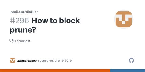 How To Block Prune Issue 296 IntelLabs Distiller GitHub