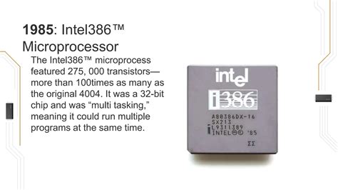 History Of Intel Microprocessor Ppt Tx Pptx Desktops Computing