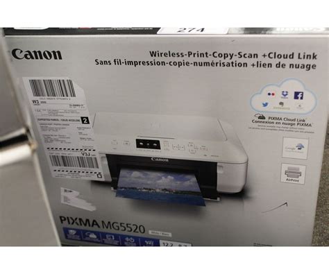 Canon Pixma Mg5520 Wireless Print Copy Scan Cloud Link Multifunction