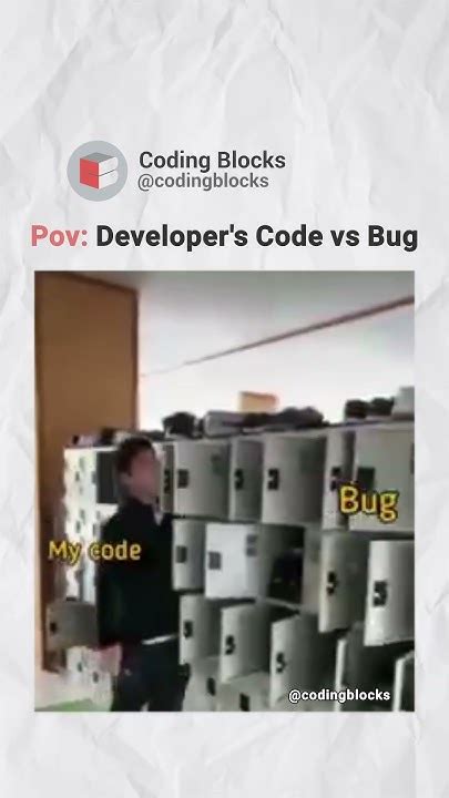 Developers Code Vs Bugs Who Else Can Relate Coding Blocks Code Codingblocks Youtube