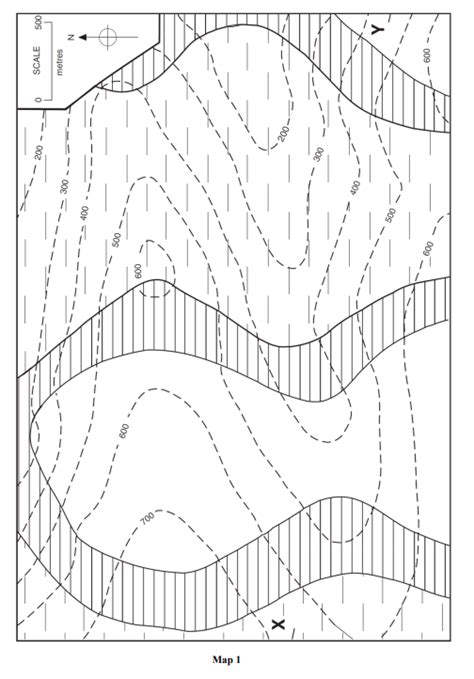 Solved On Map 1 Draw Structure Contours For The Upper And Chegg Com