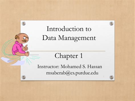 Introduction To Data Management