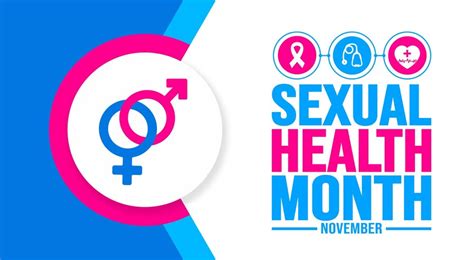 Premium Vector November Is National Sexual Health Month Background