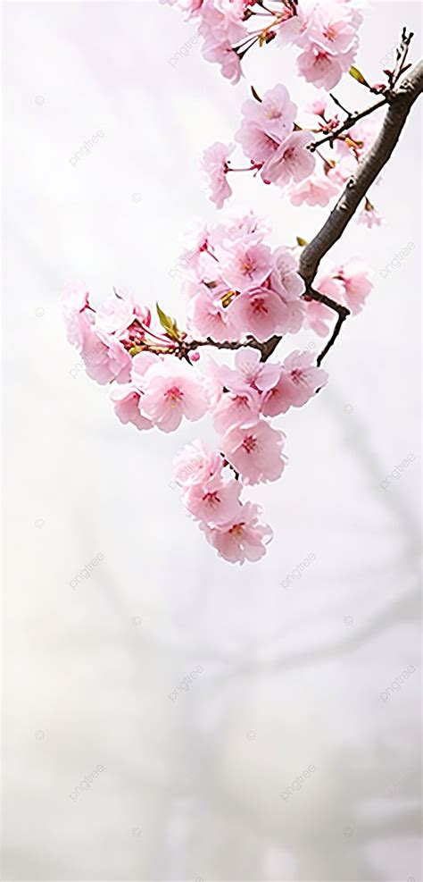 피는 벚꽃 나무 배경 배경 화면 및 일러스트 무료 다운로드 Pngtree