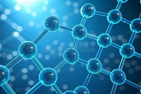 A Close Up View Of A Molecular Structure With Glowing Interconnected Spheres Representing Atoms