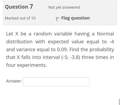 Solved Let X Be A Random Variable Having A Normal