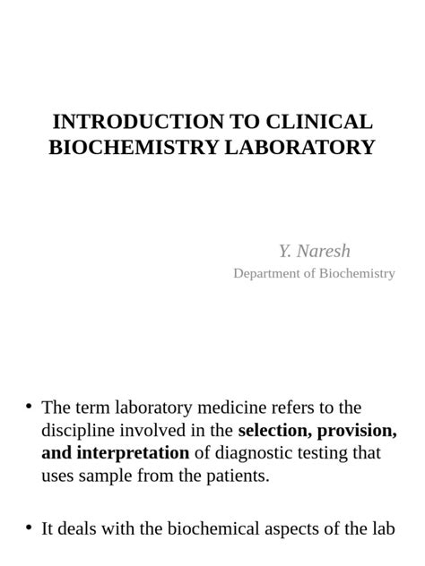 Introduction To Clinical Biochemistry Laboratory Pdf Spectrophotometry Centrifugation