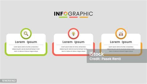 비즈니스 프레젠테이션을 위한 인포그래픽 템플릿 디자인 0명에 대한 스톡 벡터 아트 및 기타 이미지 0명 3 3가지 개체 Istock