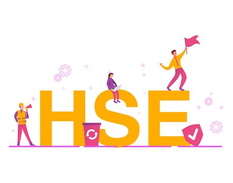 Hse Seguridad De La Salud Medio Ambiente Letras Grandesicono De