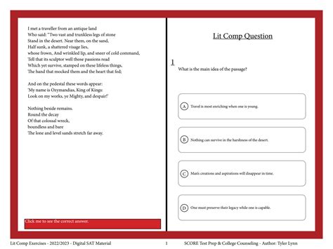 Solution Lit Comp Questions Set 2 Studypool