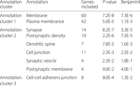 The Functional Annotation Clustering Of The Top Ranked 100 Genes In The
