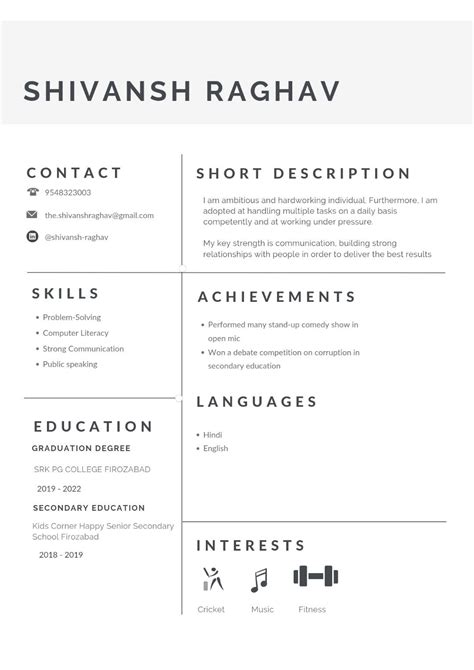 Shivansh Raghav On Linkedin Resume