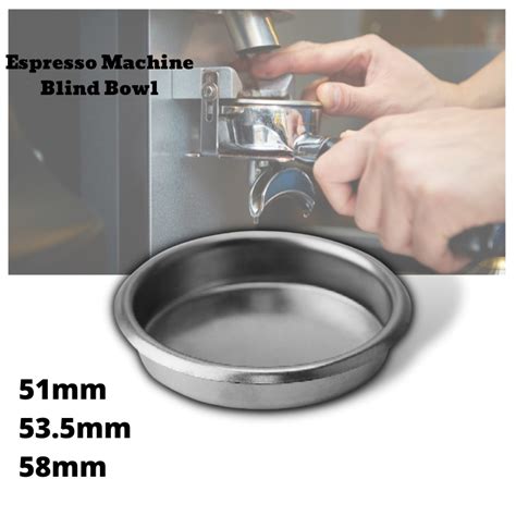 Stainless Steel Blind Filter Backflush Portafilter Insert Basket Blind Bowl Blind Cup 58mm 53