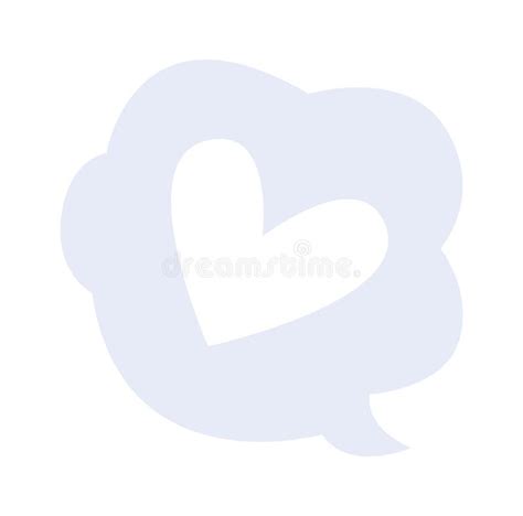 Heart Shape Speech Bubble Stock Vector Illustration Of Communication 272738666