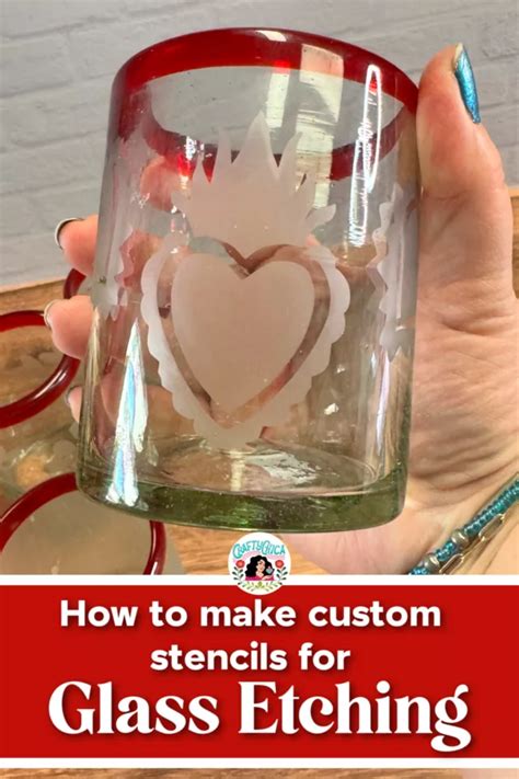 Make Your Own Stencils For Glass Etching Crafty Chica